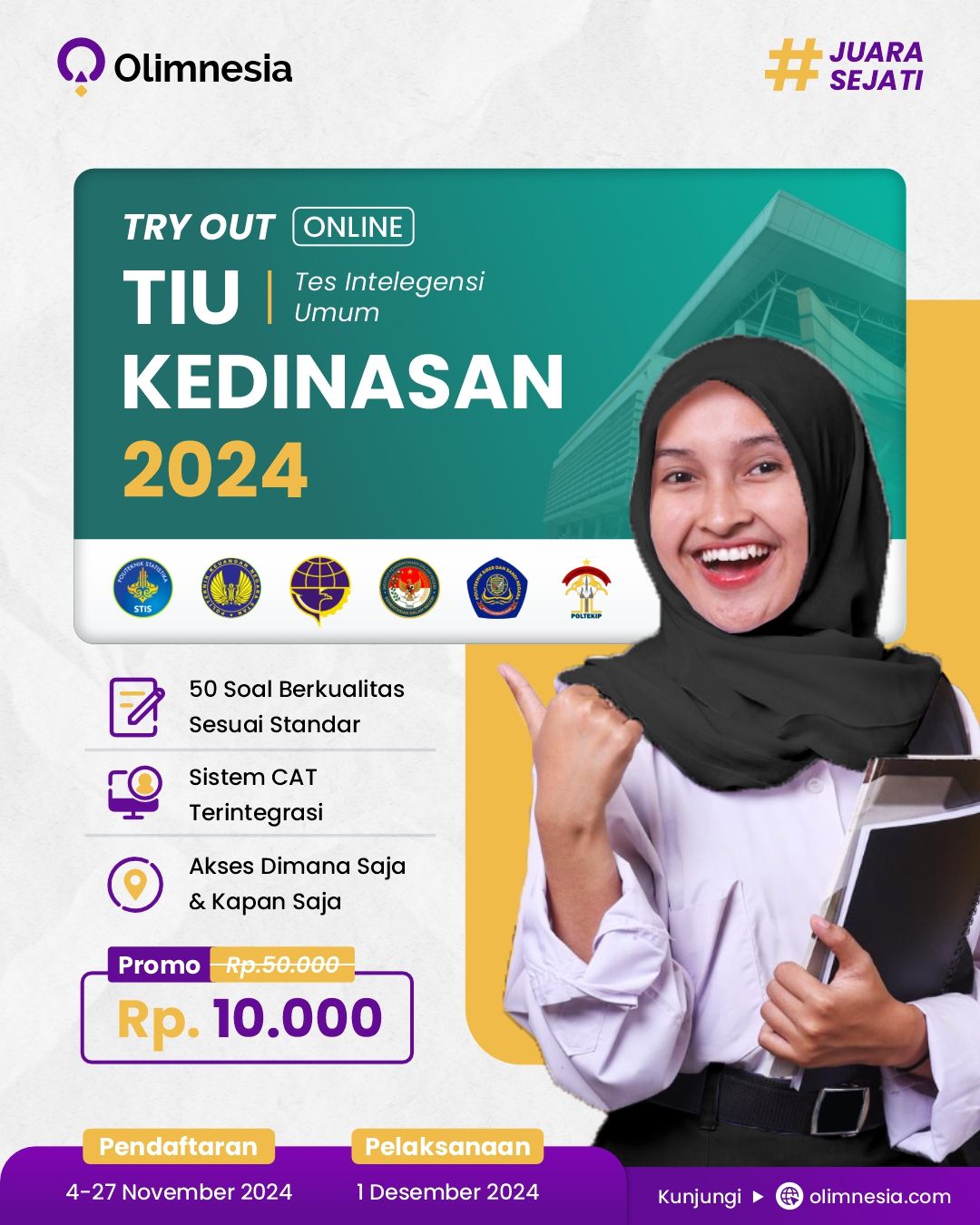 Olimnesia – Tryout TIU Kedinasan Batch 1-2024
